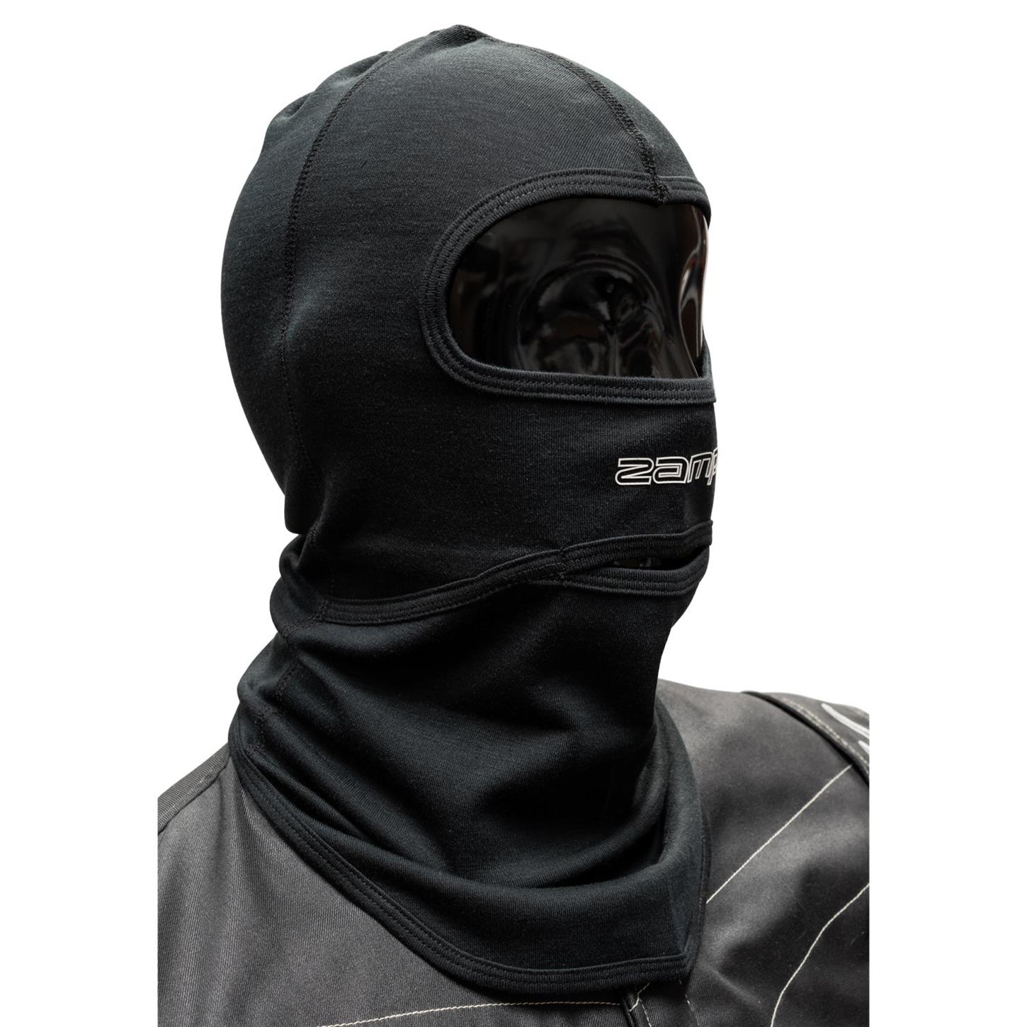 Zamp RA002003 SFI 3.3 Racing Balaclava Helmet Head Sock, Black