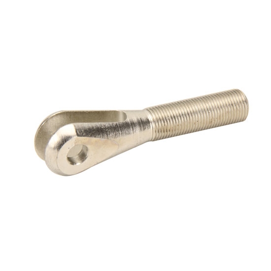 Steel Clevis, 5/8-18 RH Thread, 3/8 Inch Slot, Zinc Plated