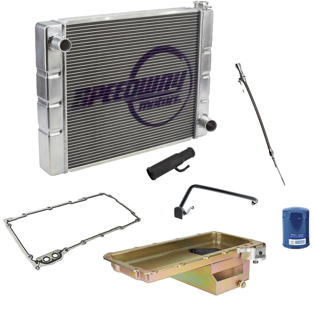 LS Swap Universal Radiator with Oil Pan Conversion Kit