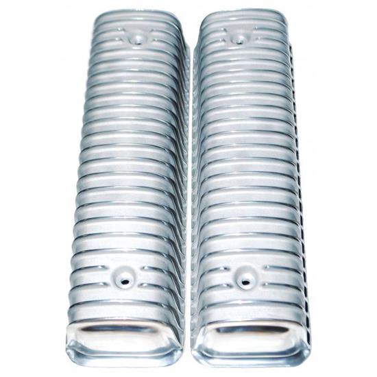 Ford Y-Block Finned Valve Covers, Polished