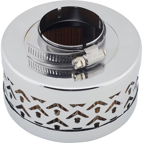 Speedway Round V8 Logo Air Cleaner, 2-1/16 Inch Base