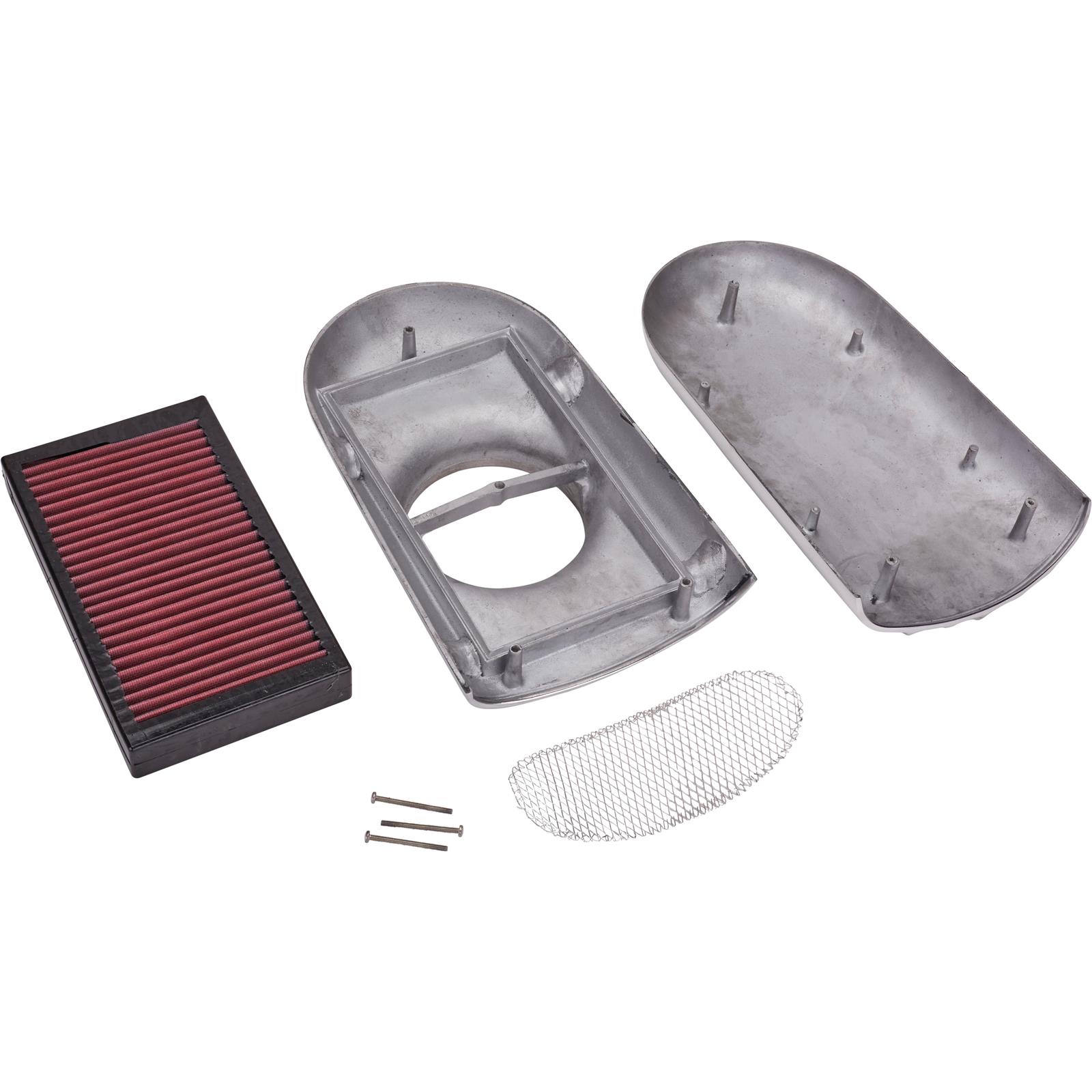 Speedway Four-Barrel Carburetor Air Scoop, Oval Opening, Long