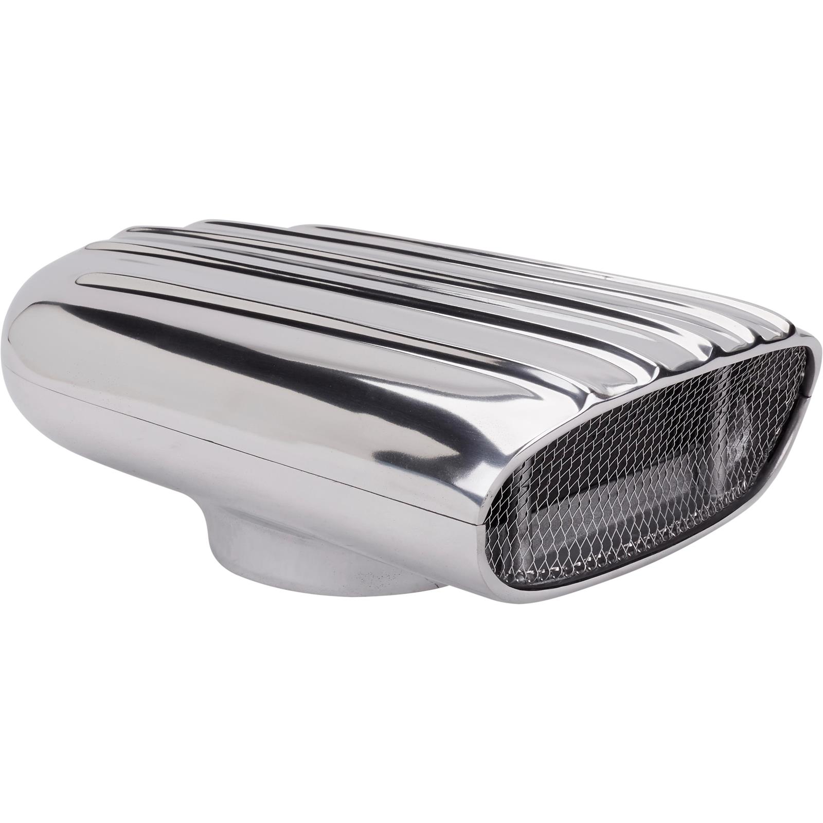 Speedway Four-Barrel Carburetor Air Scoop, Oval Opening, Long