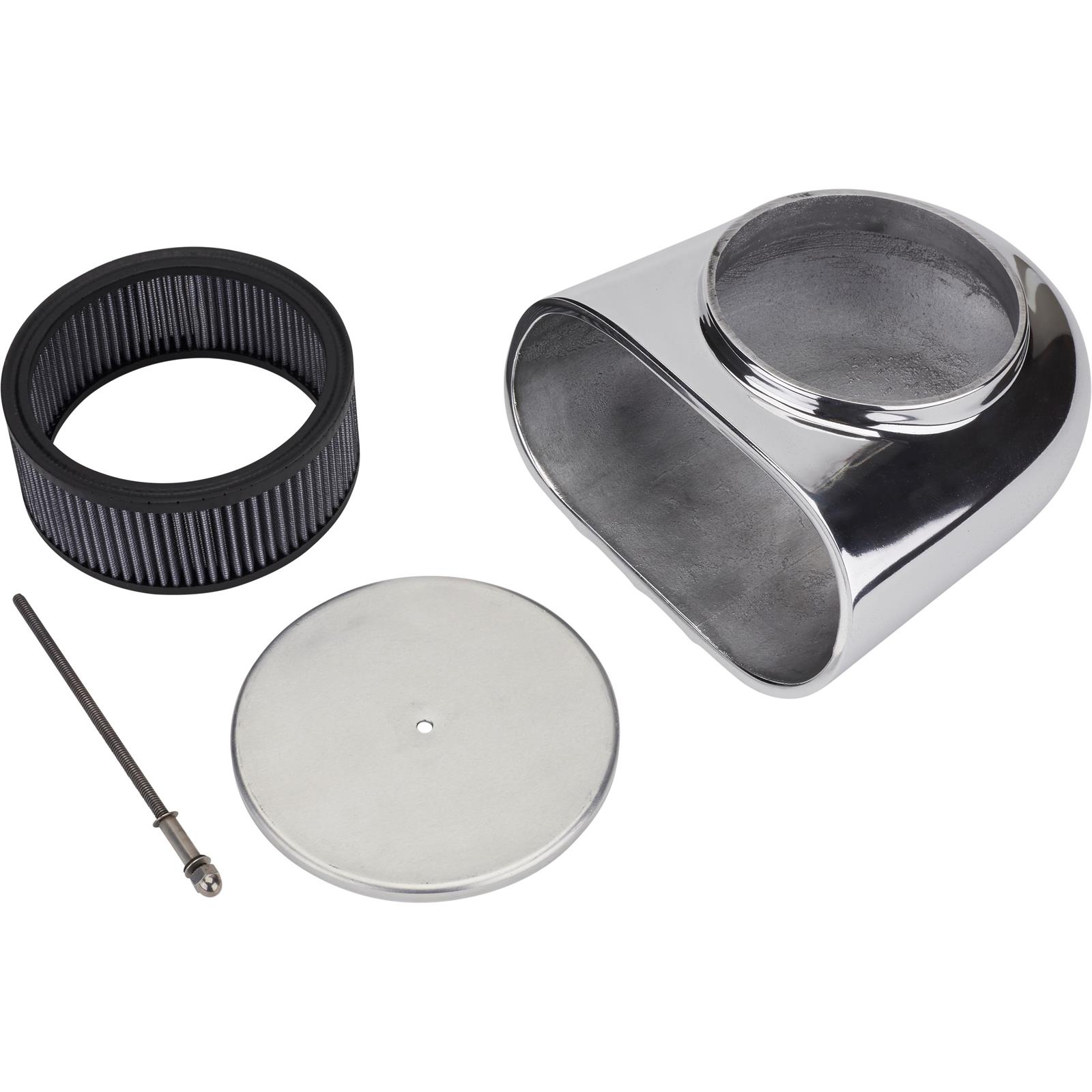 Speedway Four-Barrel Carburetor Air Scoop, Oval Opening, Short