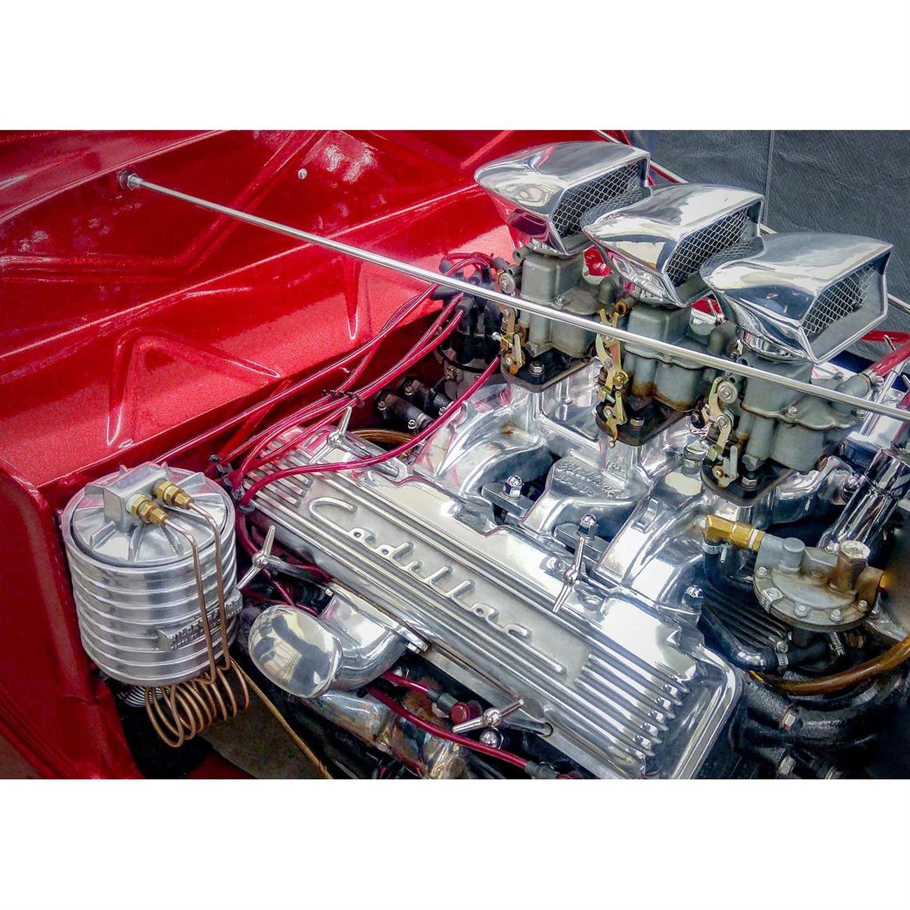 Speedway Two-Barrel Carburetor Air Scoop with Screen