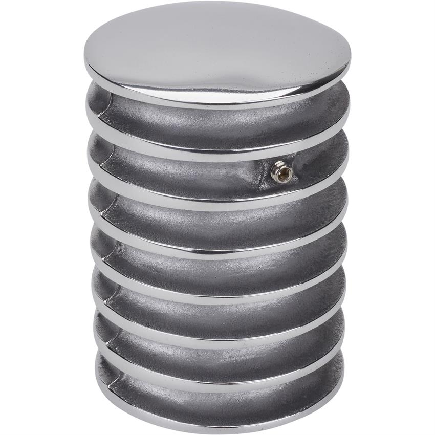 Speedway Finned Aluminum Coil Cover, Slip-On Style