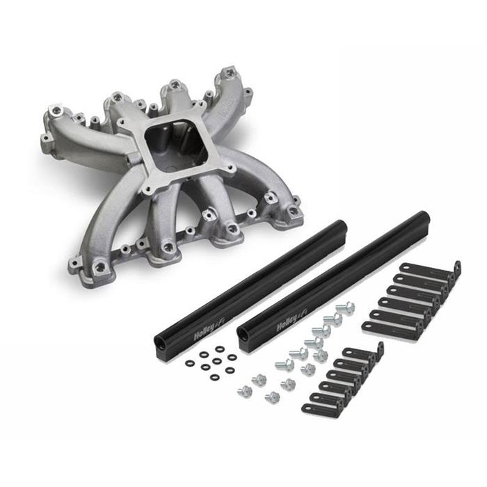 Holley Mid-Rise EFI Intake Manifold & Rail Kit, LS1