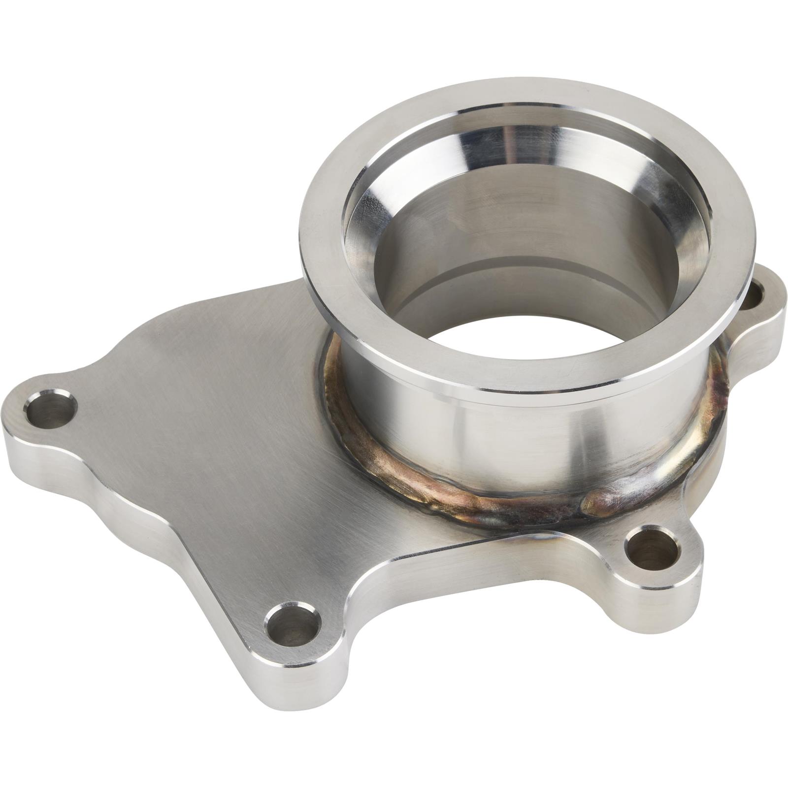 5-Bolt T3/T4 Wastegate to 2.50-in V-Band Adapter, Stainless Steel