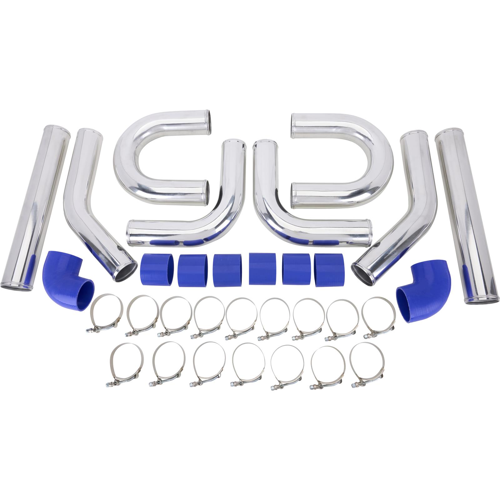Aluminum Cold Side Turbo Intercooler Pipe Kit, 2.5-inch/3-inch