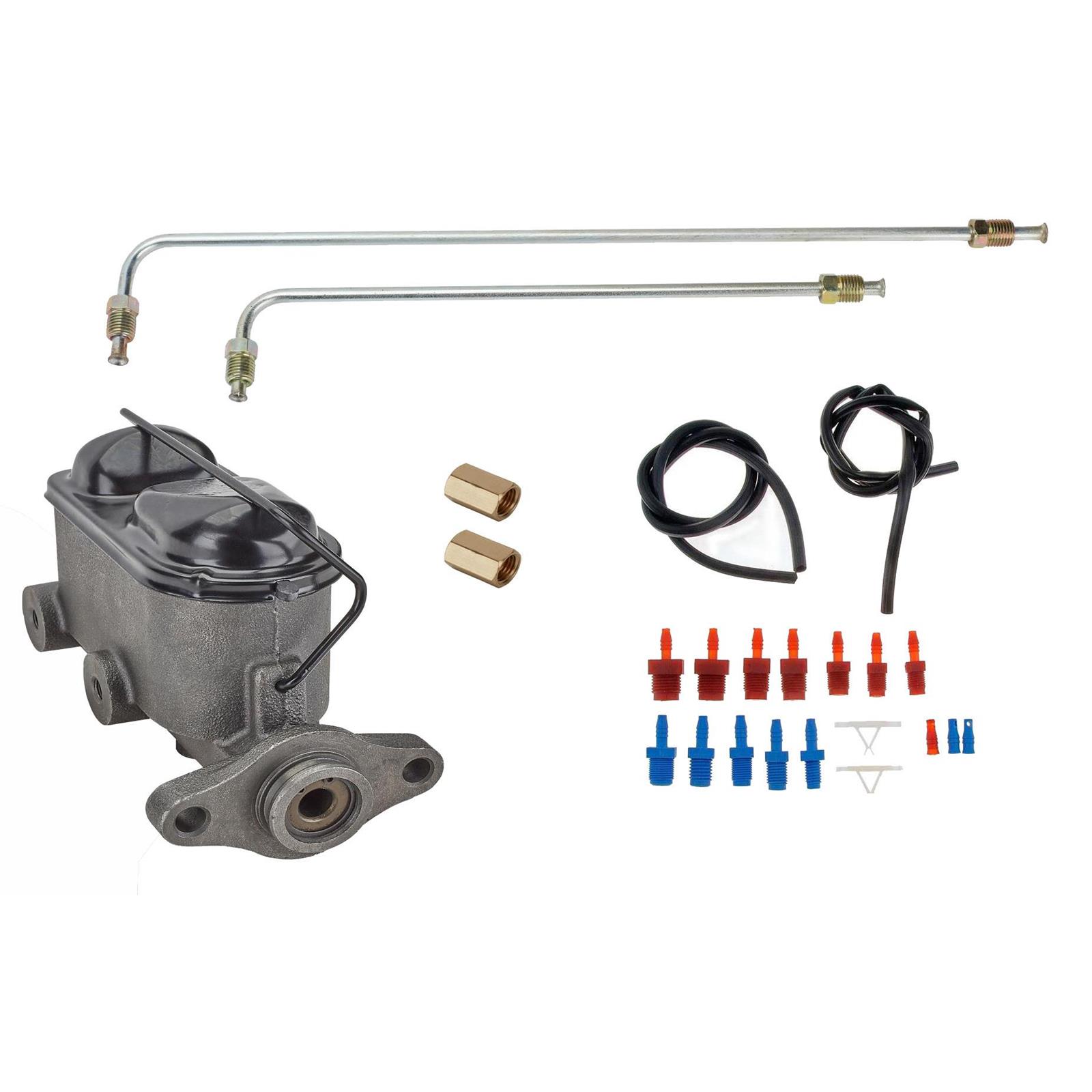 Dual Feed 1 Inch Master Cylinder w/Deluxe Bleeding Kit
