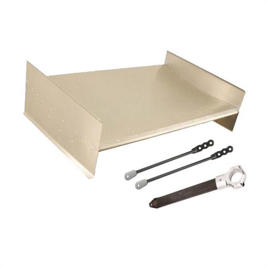 Sprint Car Nose Wing w/Straight Sideboards and Stand/Clamp