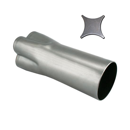 Weld-On Exhaust Header Collector, 1-5/8 Primaries w/Star Plug