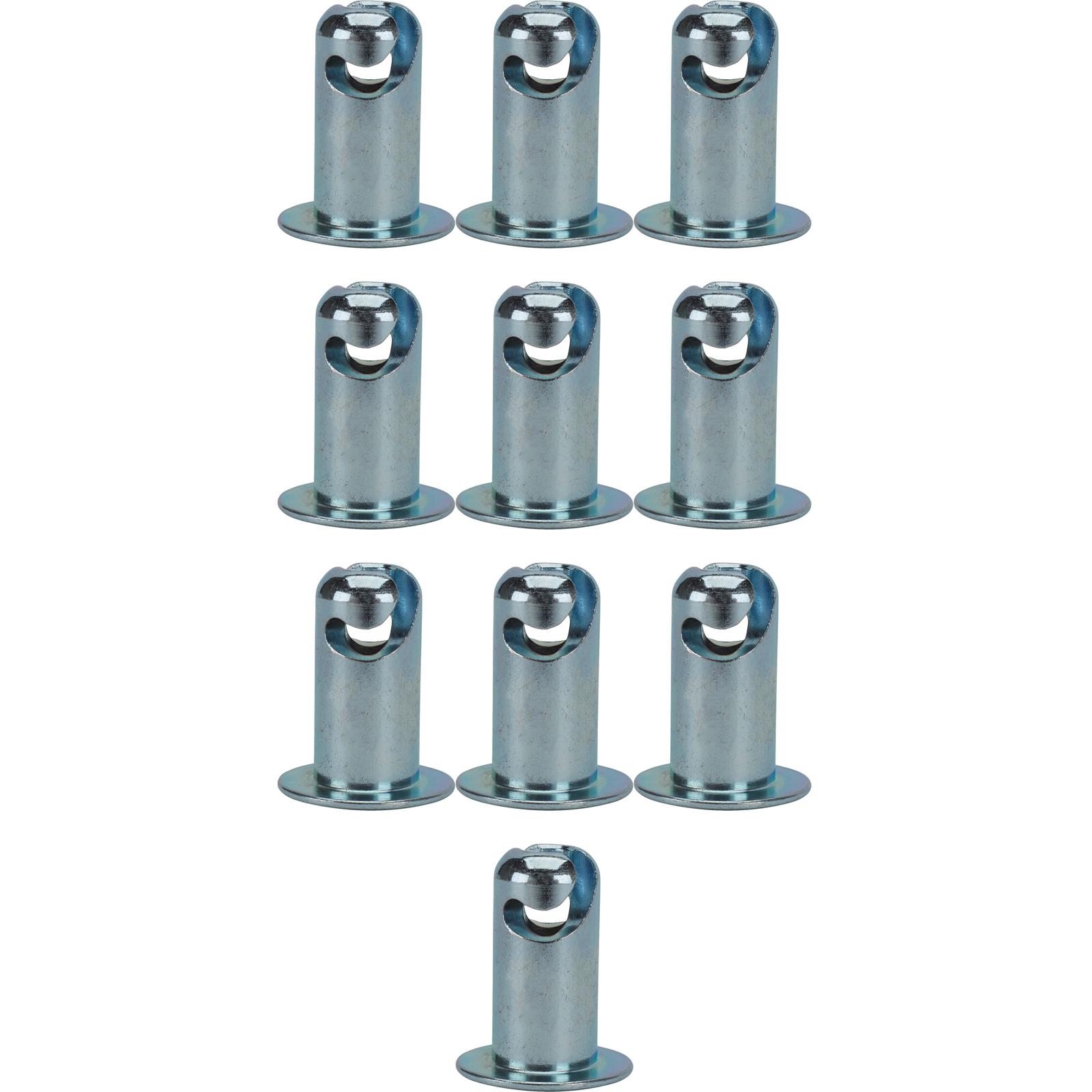 Steel Oval Head Quarter Turn Fasteners, .650 Inch Grip, Pack/10