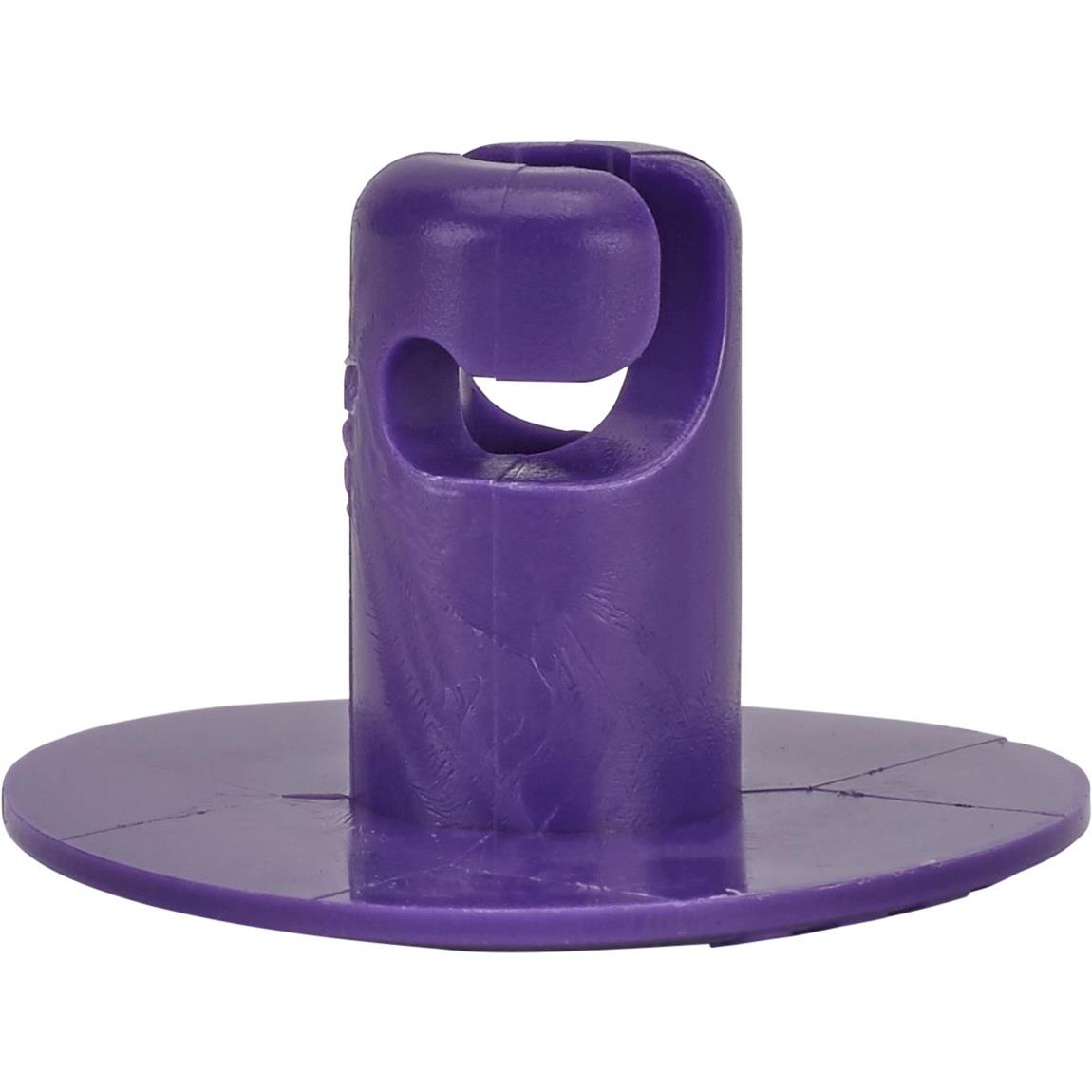 Plastic Large Head Quarter Turn Fasteners, .500 Inch Grip, Pack/10