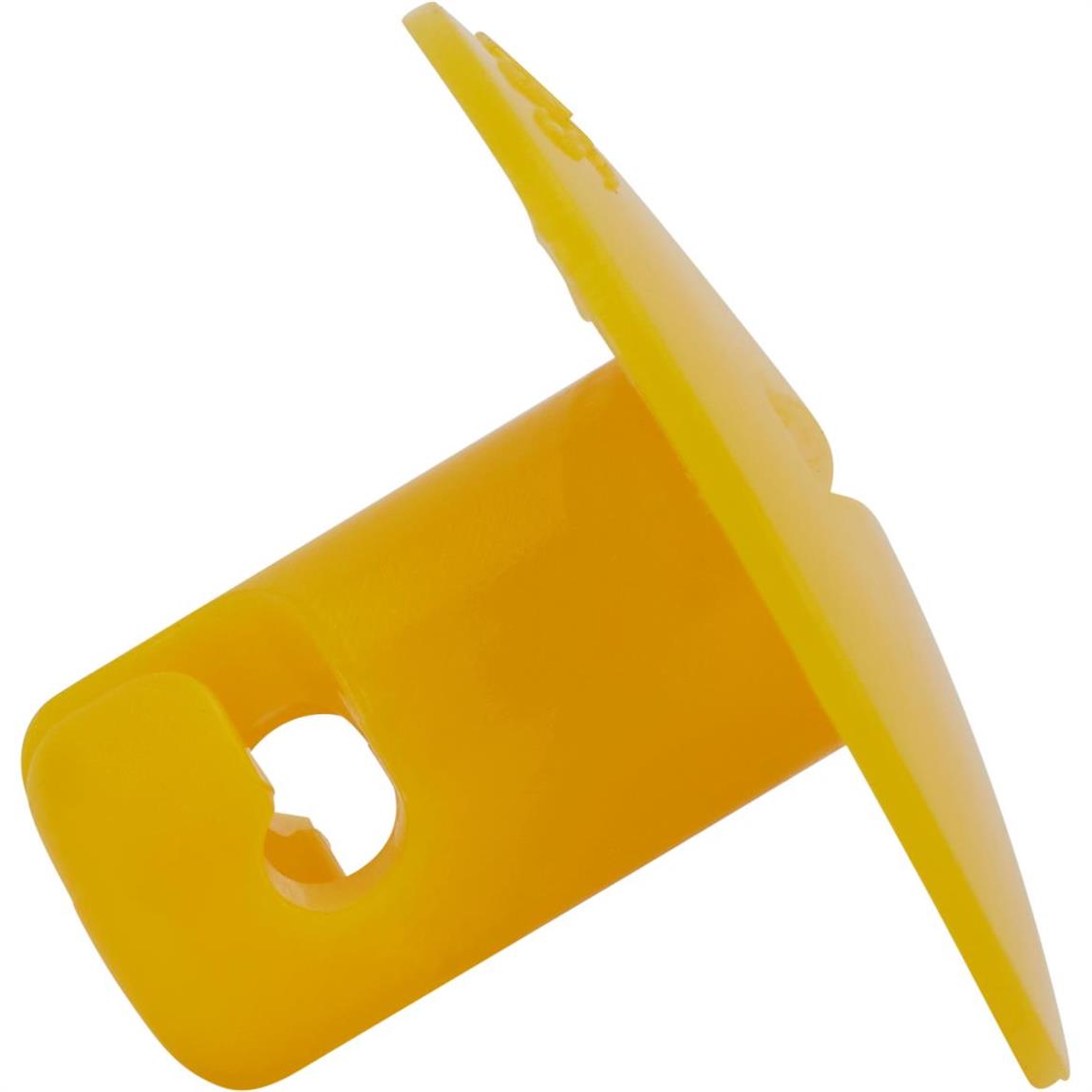 Plastic Large Head Quarter Turn Fasteners, .500 Inch Grip, Pack/10