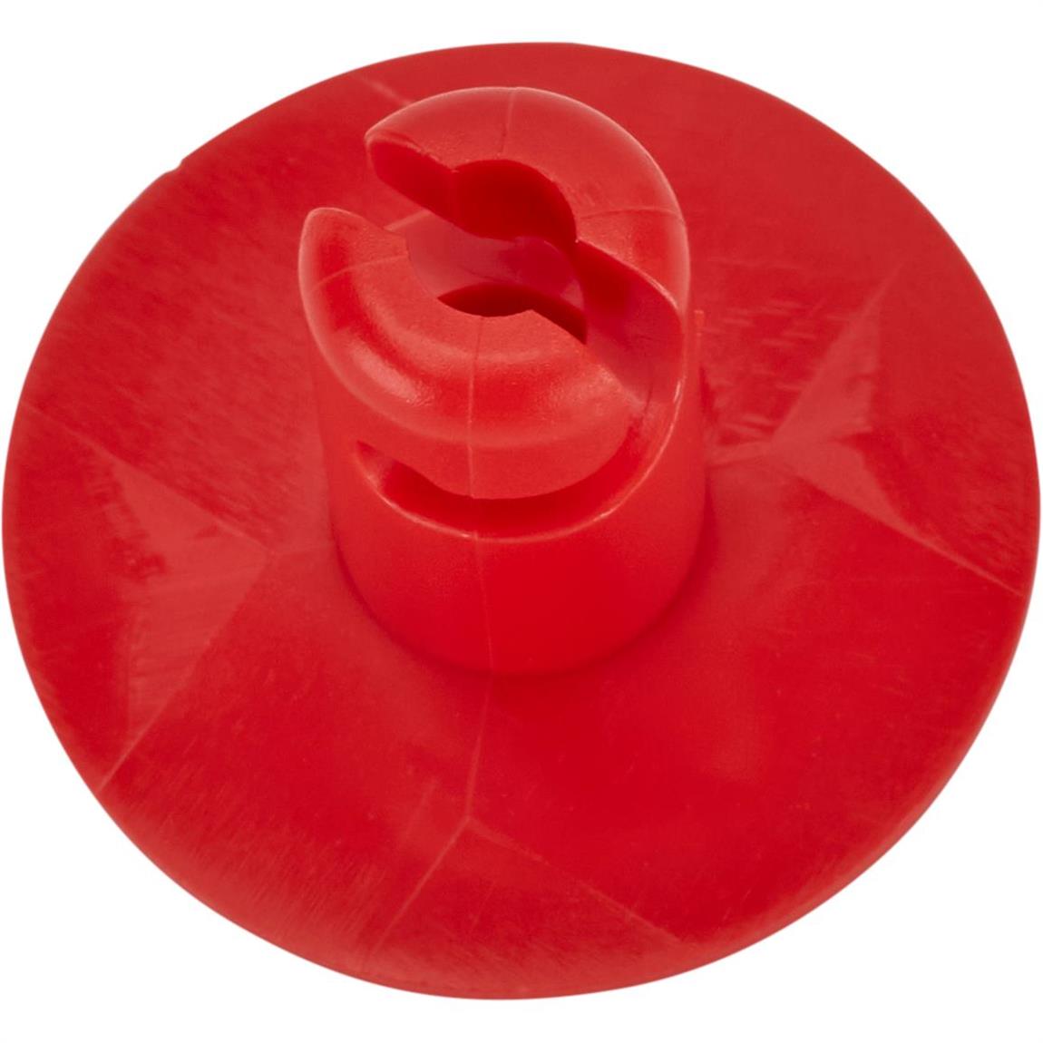 Plastic Large Head Quarter Turn Fasteners, .500 Inch Grip, Pack/10