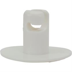 Plastic Large Head Quarter Turn Fasteners, .500 Inch Grip, Pack/10