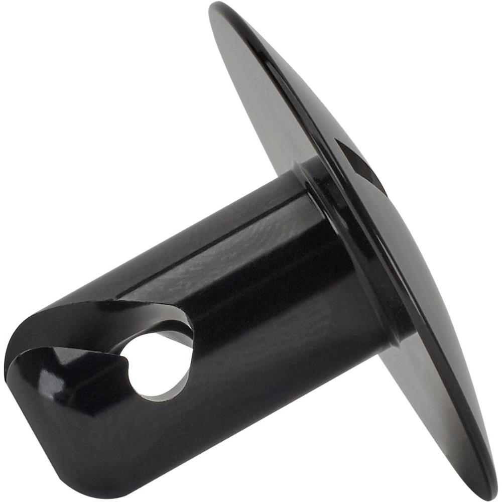 Black Quarter Turn Panel Fastener, Extra Large 1-1/8 In Diameter Head