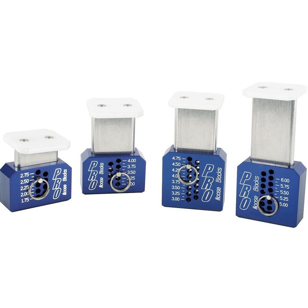 Moose Blocks Pro Adjustable Set Up Blocks, 1-3/4 to 4 & 3 to 6 In