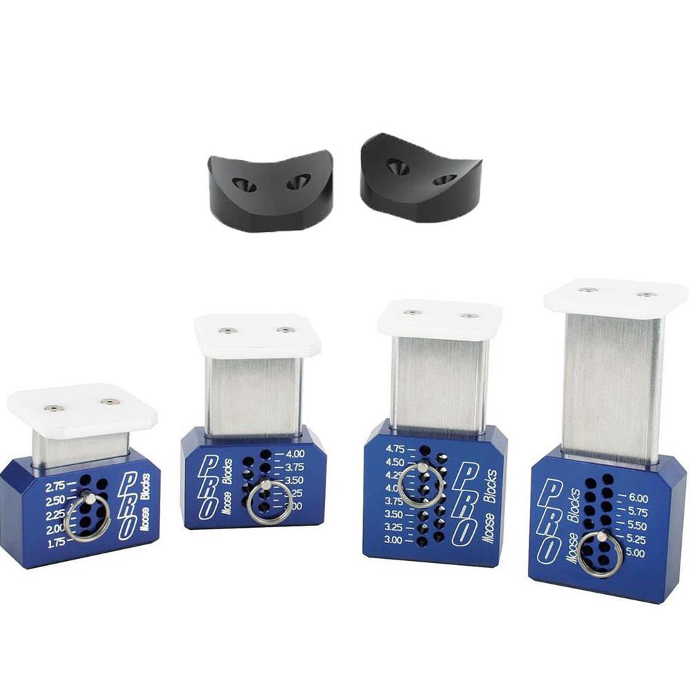 Moose Blocks Pro Adjustable Set Up Blocks & Block Axle Adapters