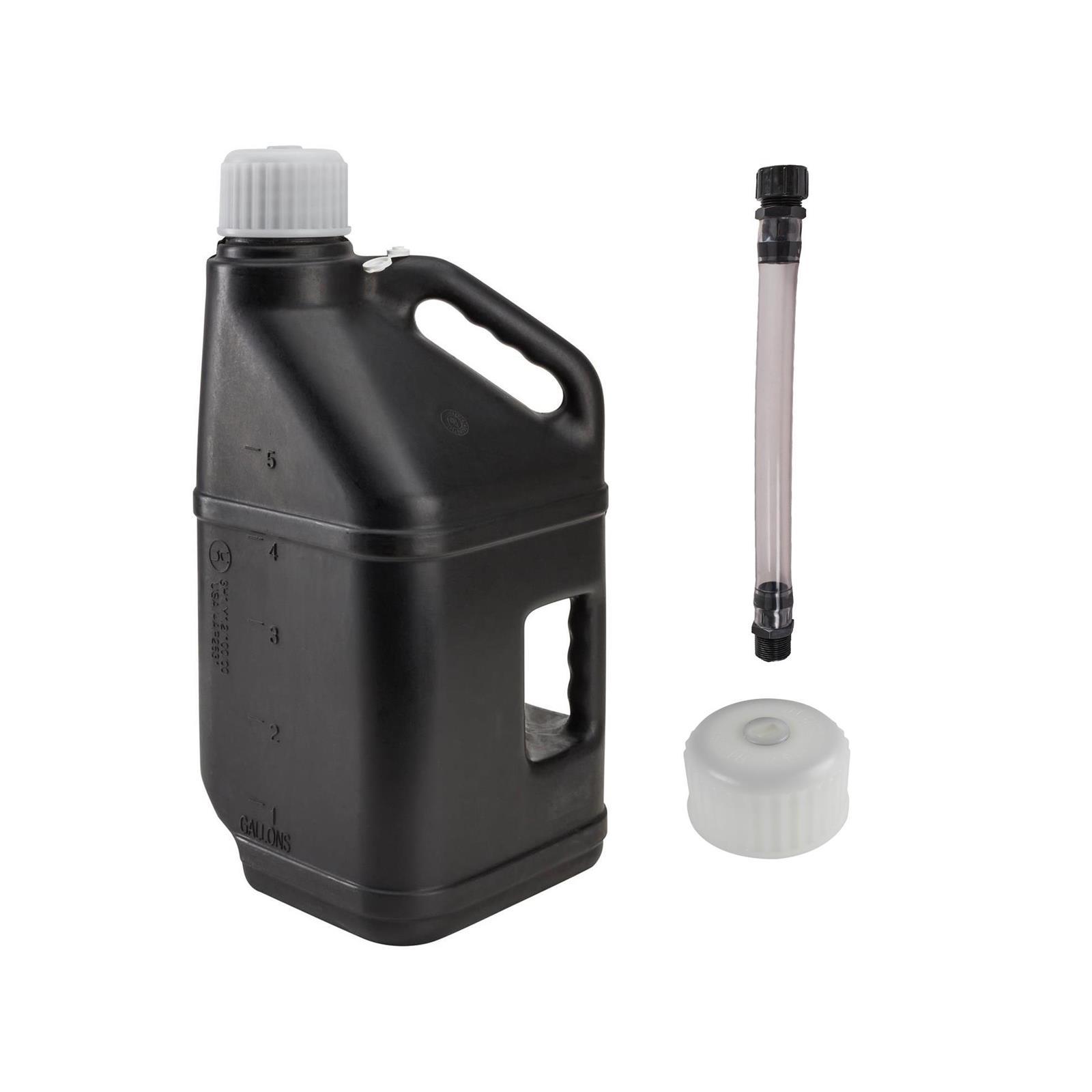 Two Handled 5 Gallon Utility Jug w/ Filler Neck Spout Hose