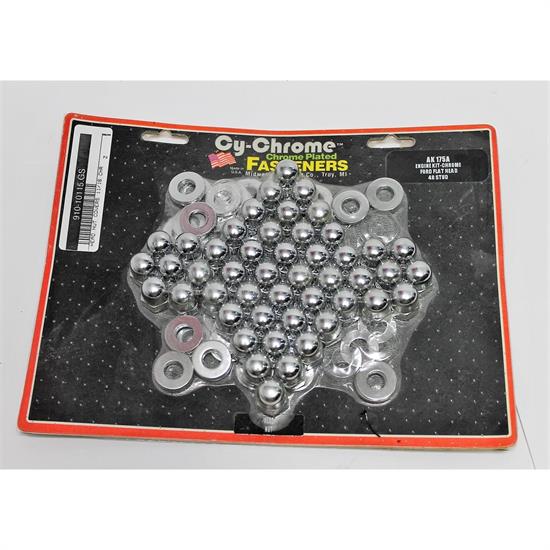 Garage Sale - Flathead Ford V8 Cylinder Head Chrome Acorn Nut Covers ...