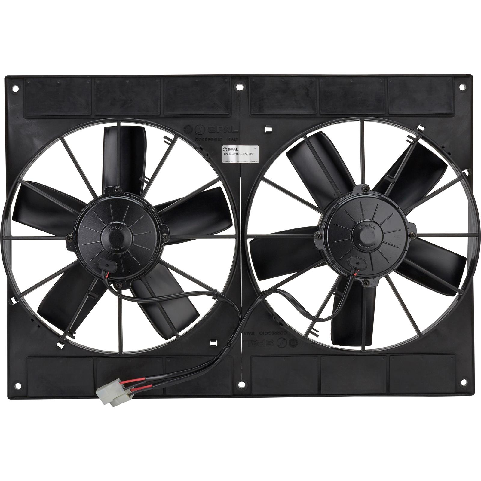 SPAL 30102052 Dual Electric Cooling Fan, Straight Blade, 11 Inch