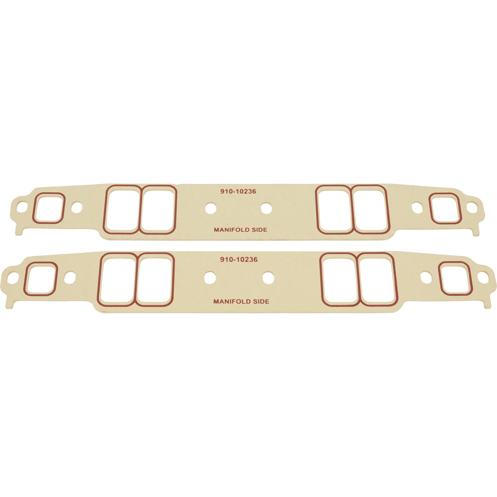 Speedway S/B Chevy Intake Gasket Set, 1204 Style, 1/8 Inch Thick