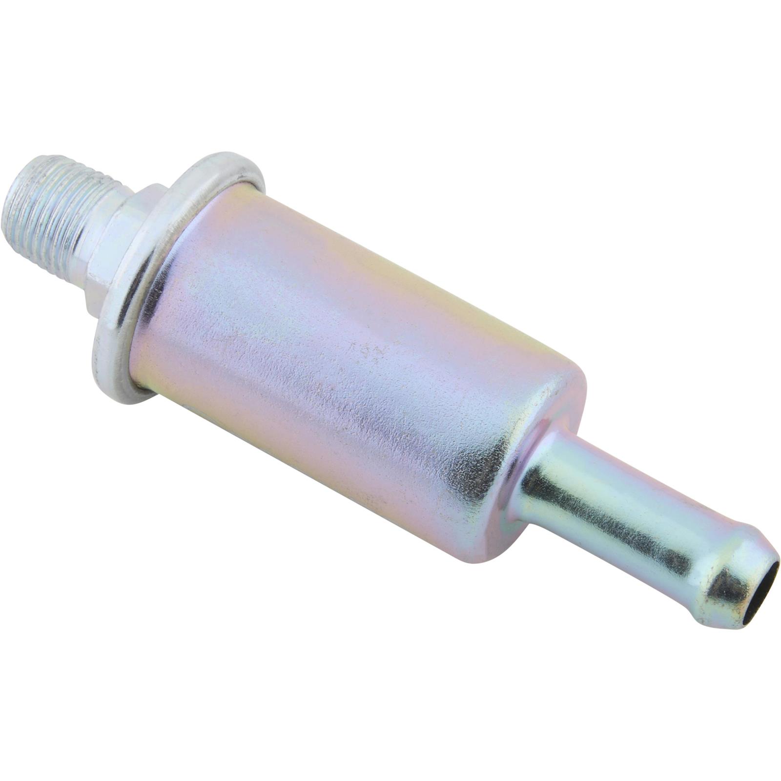 40 Micron Inline Fuel Filter For Gas, 1/8 NPT, 5/16 Hose Barb