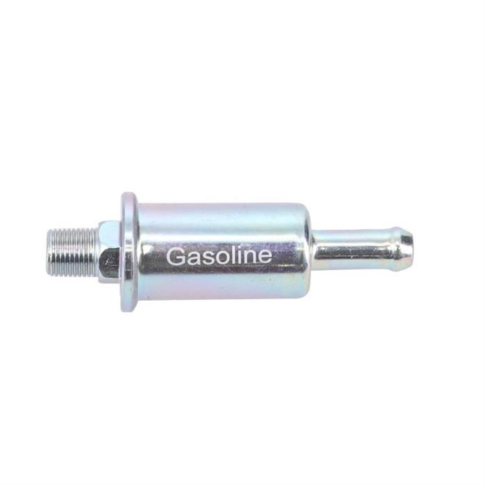 40 Micron Inline Fuel Filter For Gas, 1/8 NPT, 5/16 Hose Barb