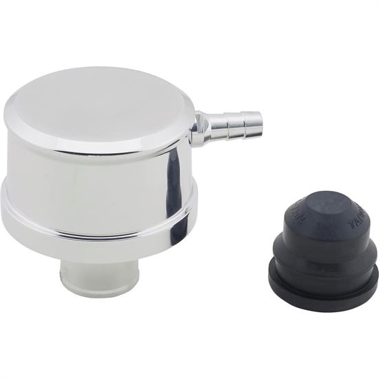 Billet Style Aluminum Breather With PCV Valve