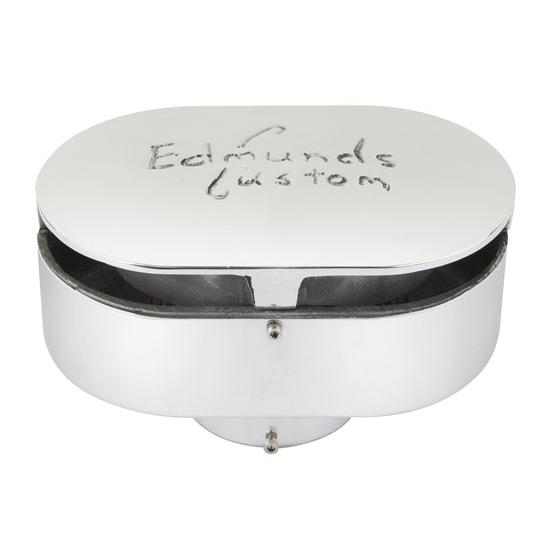 Edmunds Custom Air Cleaner, Oval, 2-5/8 Inch Neck