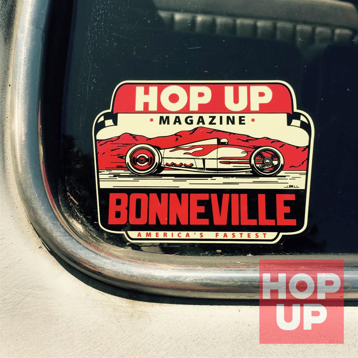 Hop Up Water Slide Decal, Bonneville