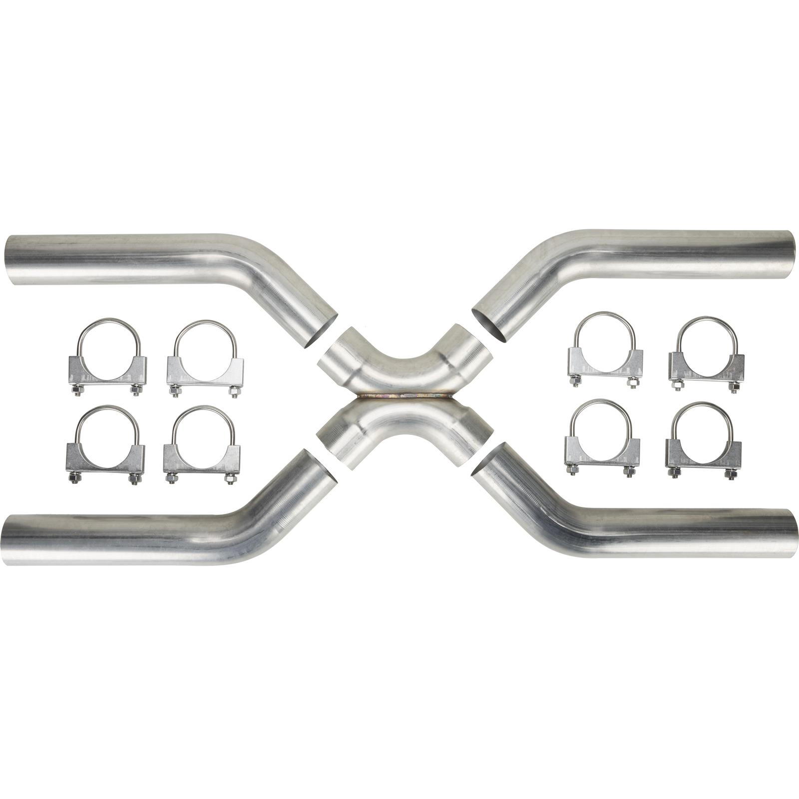 Universal Mandrel X-Pipe Balance Tube Kit, 3-inch, Stainless