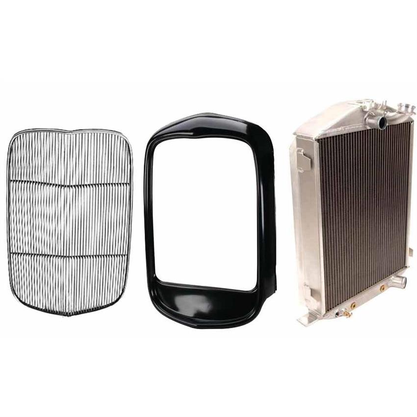 1932 Ford Deluxe Radiator, Grille Shell and Insert
