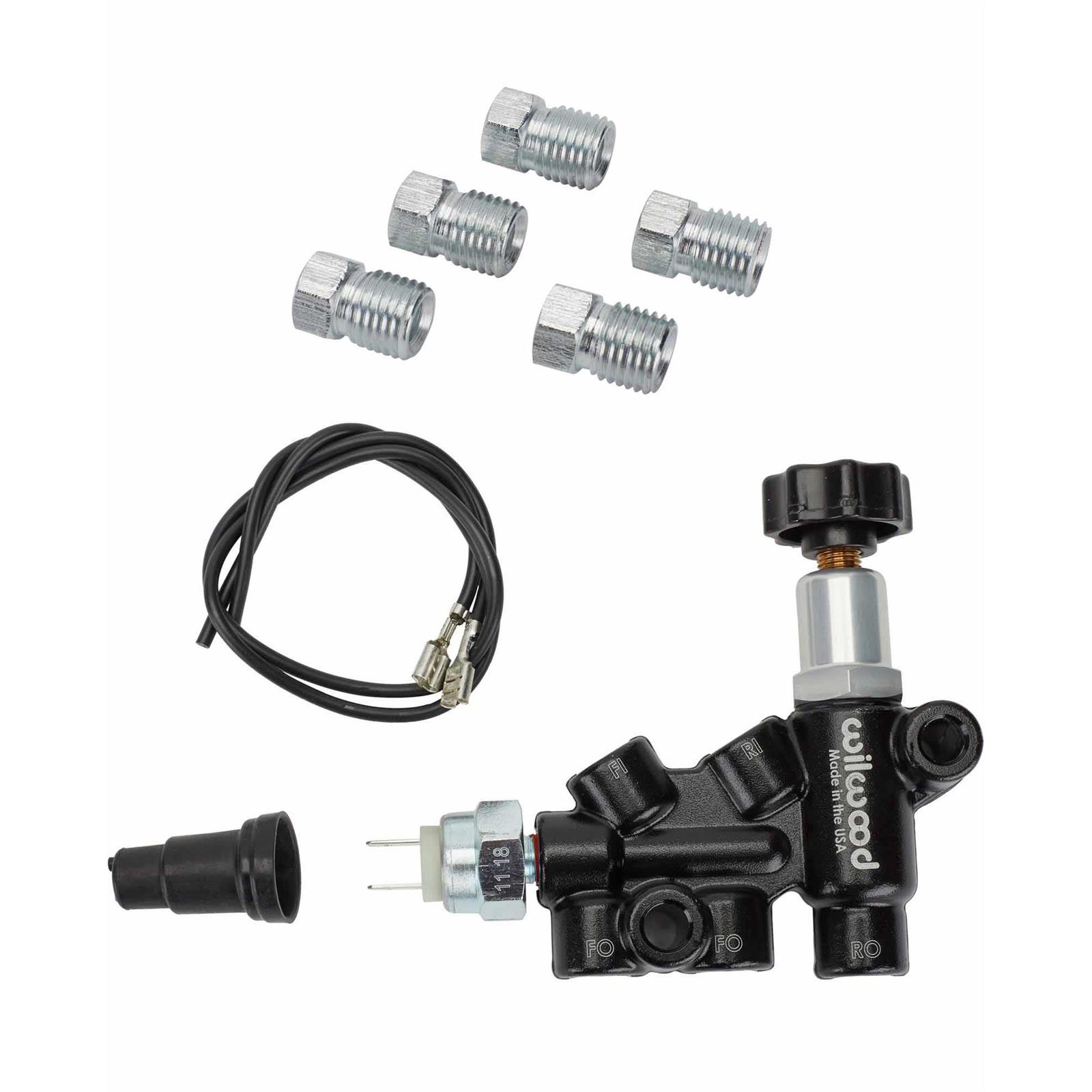 Wilwood Adjustable Proportioning Block & Flare Nuts 3/8 IF