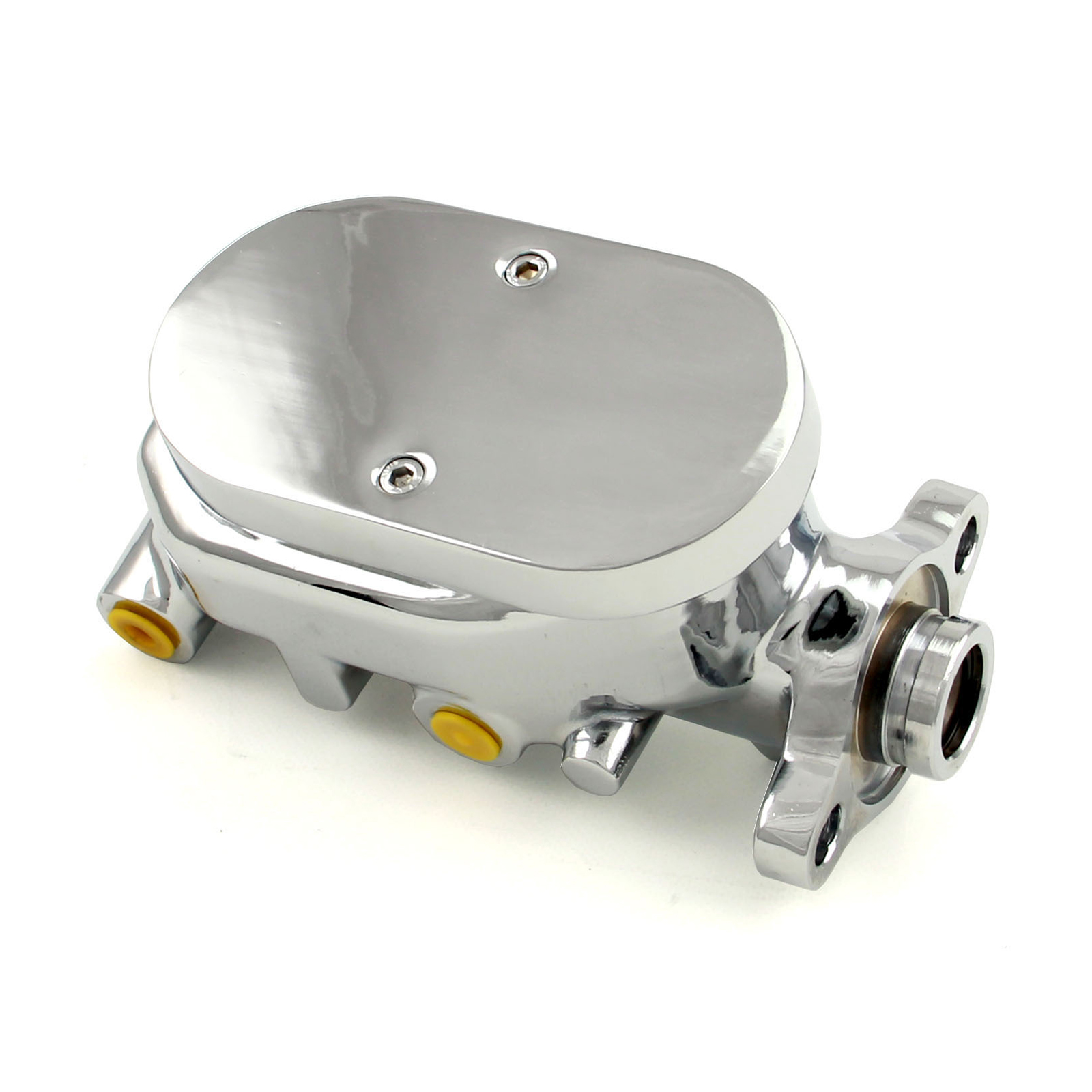 Universal GM, Smooth Top Aluminum Brake Master Cylinder, Chrome