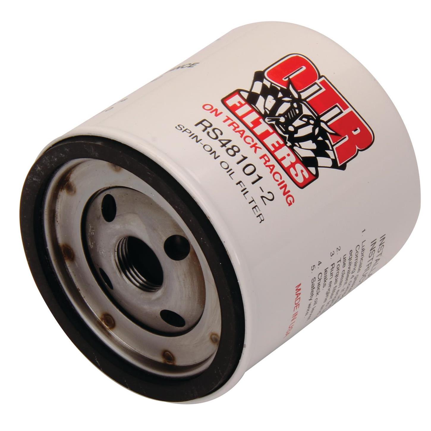 OTR Racing RS48101-2 Short Oil Filter with Internal Magnet, Chevy