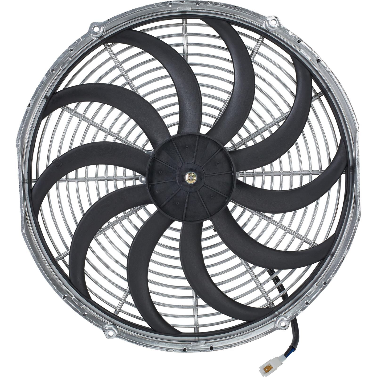 Chrome Curved Blade Electric Fan