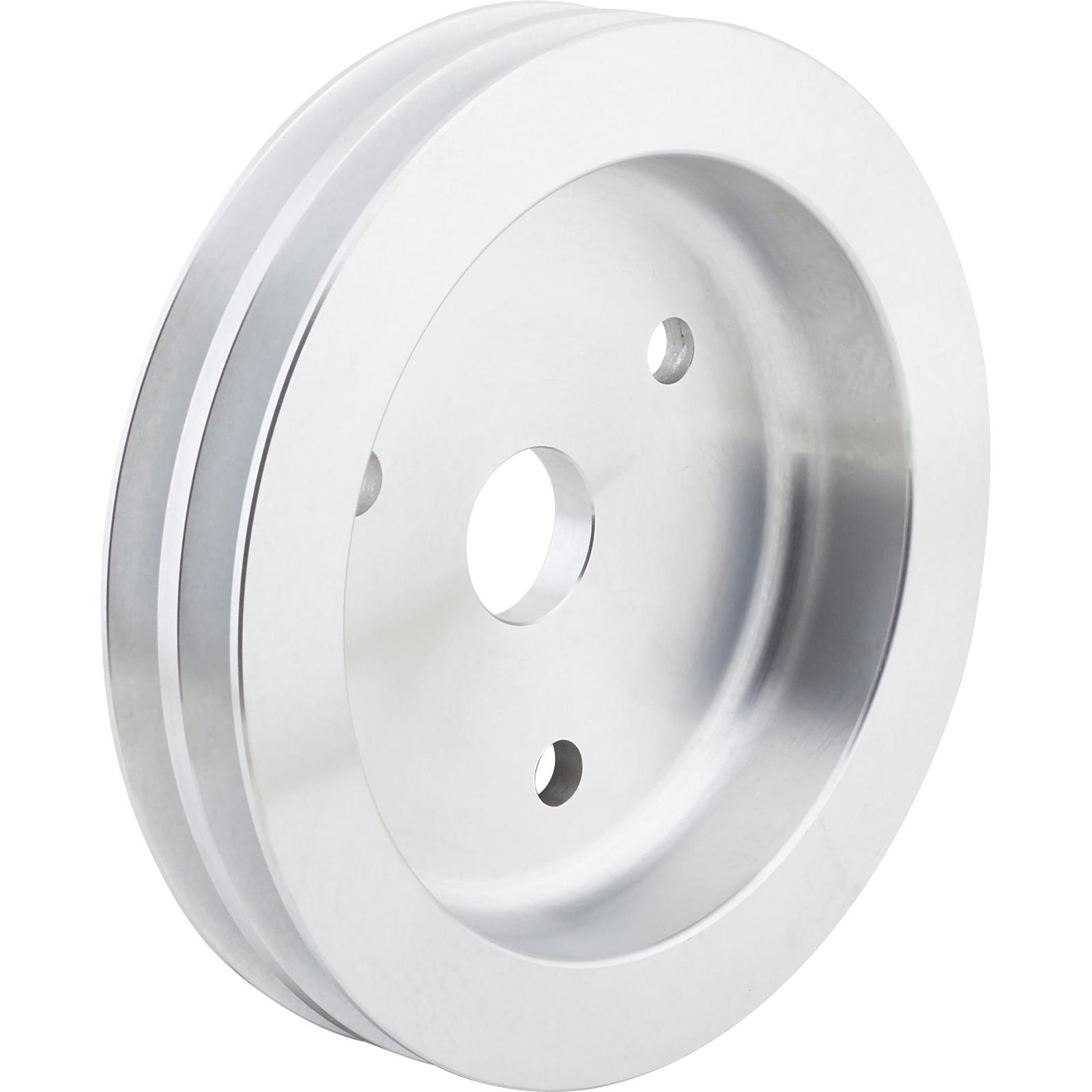 Small Block Chevy Aluminum Double Lower Pulley, Short Pump