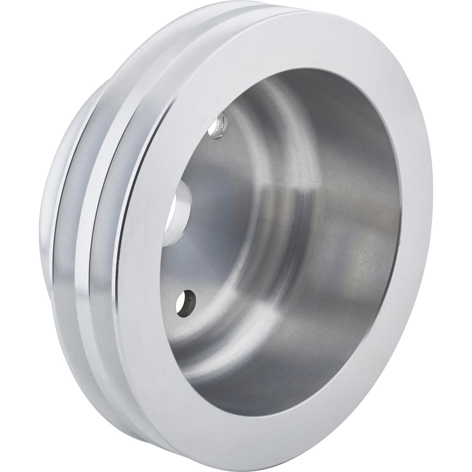 1969-1985 Small Block Chevy Aluminum Double Lower Pulley, Long Pump
