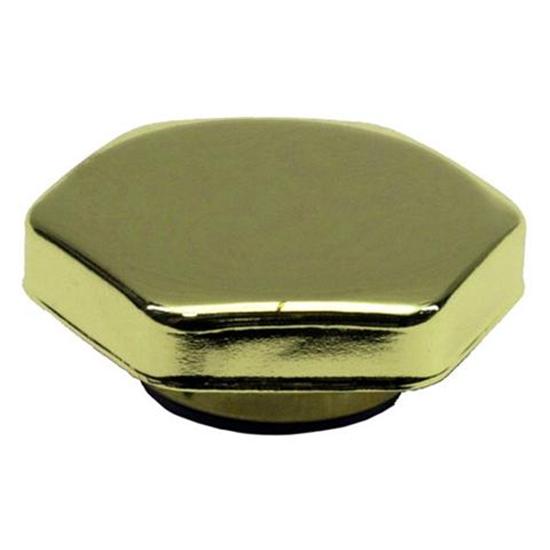 Hex Brass Radiator Cap, 15 Lbs.