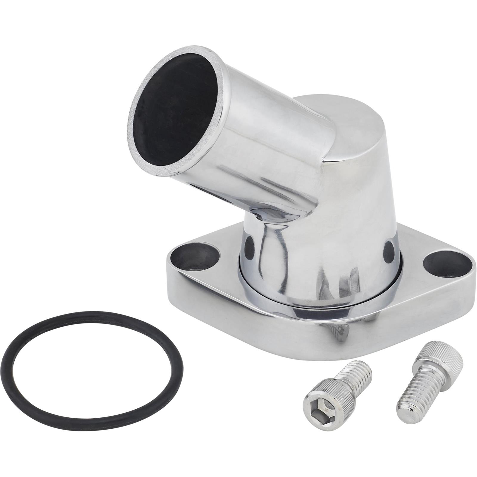 Chevy 45 Degree Pivoting Aluminum Water Neck