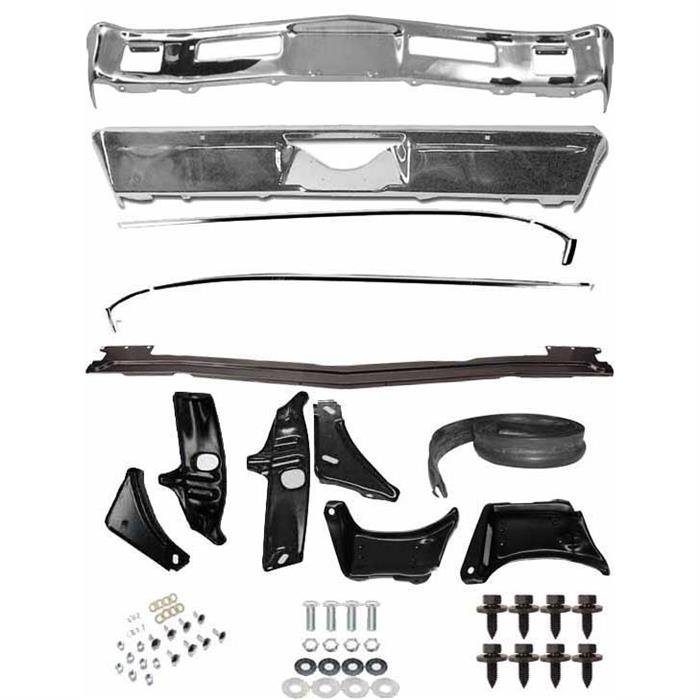 Golden Star 1970-72 Nova Front & Rear Bumpers, Bracks, Bolt Kit