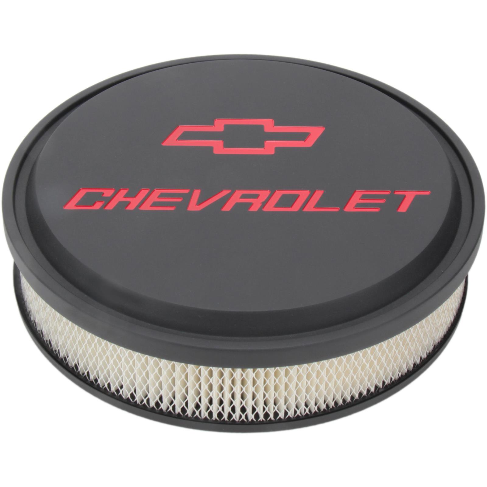 ProForm 141-834 Chevrolet Slant-Edge Air Cleaners, Black