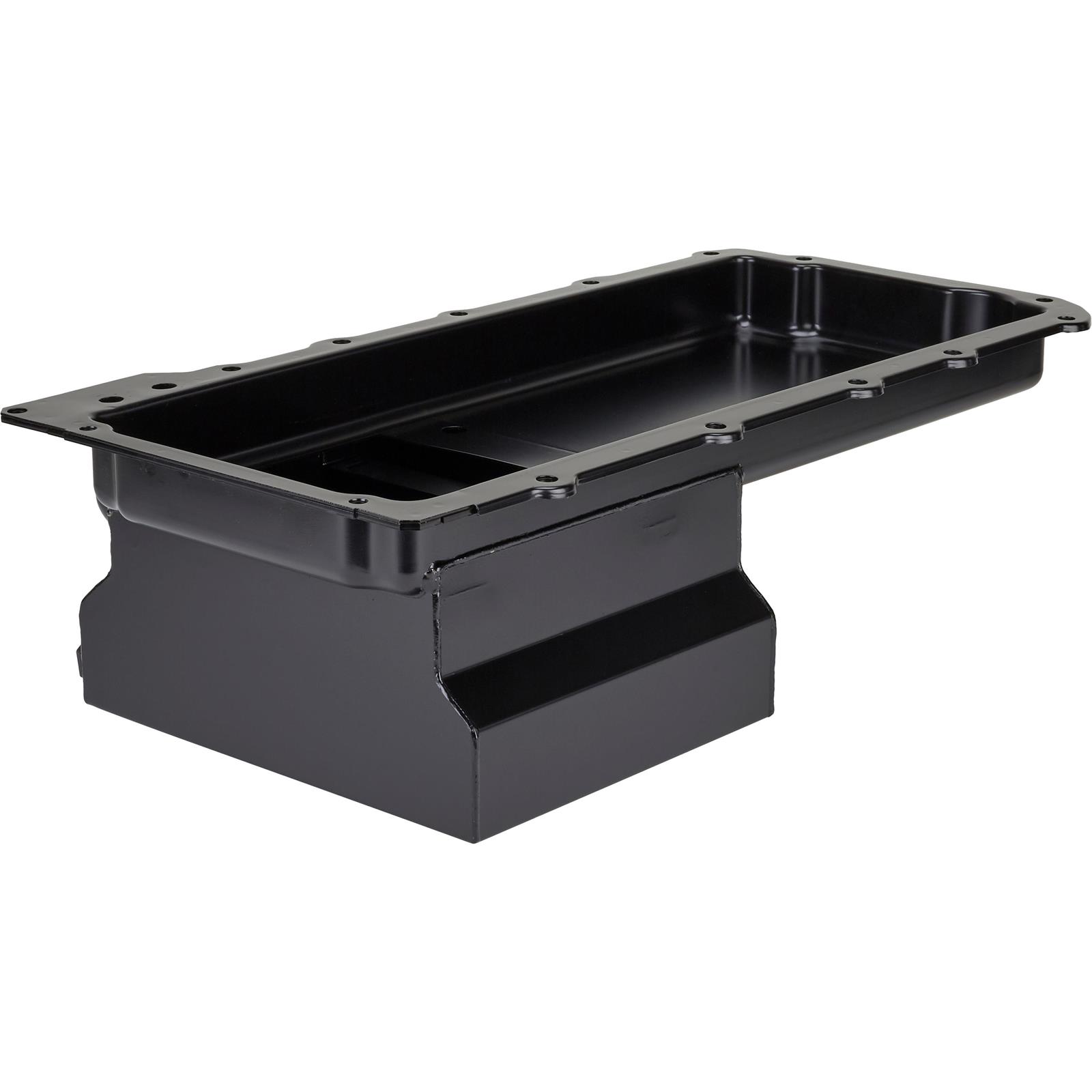 LS Swap Conversion Low Profile Oil Pan, Black, 90 Degree 10 AN