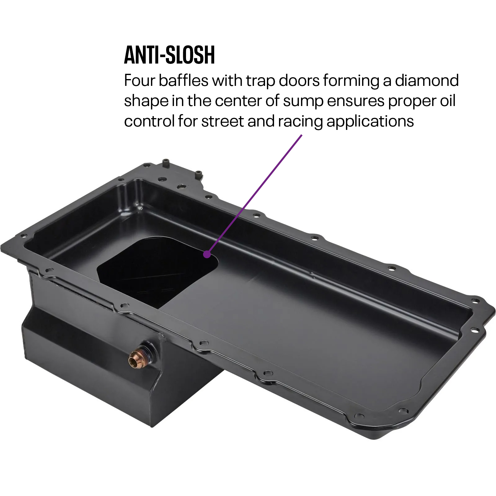 Speedway Motors LS Turbo Oil Pan With Pickup