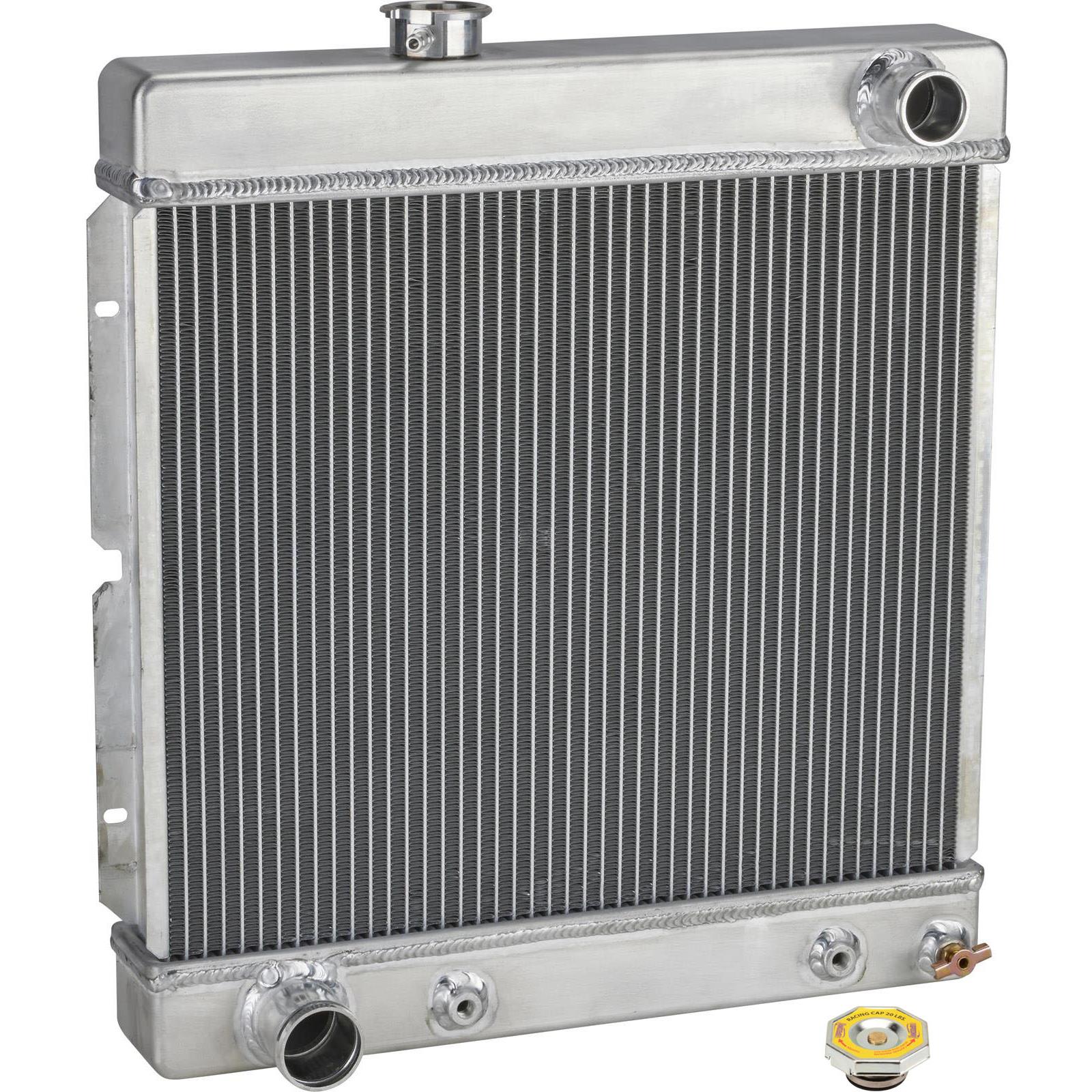 Small Universal Short Vertical Aluminum Radiator, LH and Cap