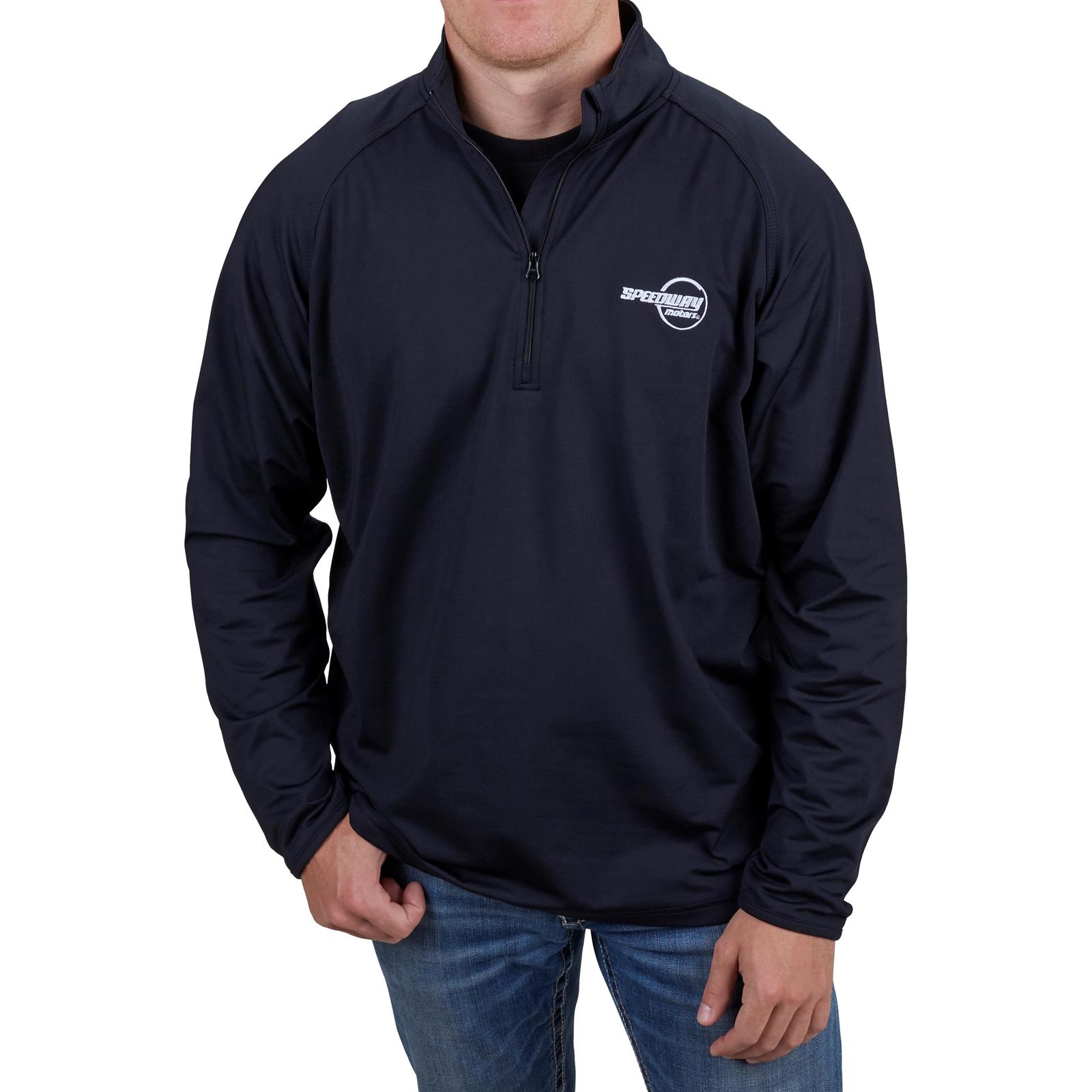 Speedway Motors Mens 1/2 Zip Pullover Jacket