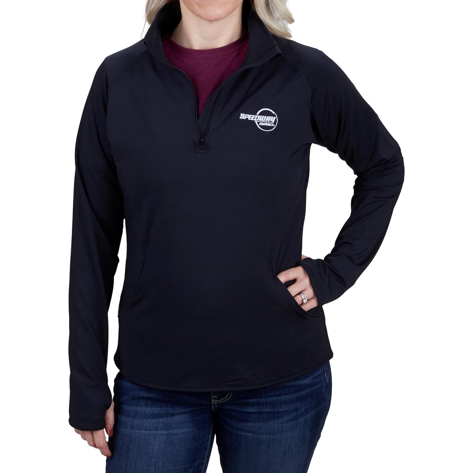 Speedway Motors Ladies 1/2 Zip Pullover Jacket